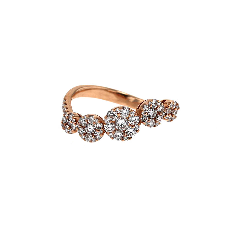 Curved Bespoke Diamond Ring - J Vair Anderson Jewellers