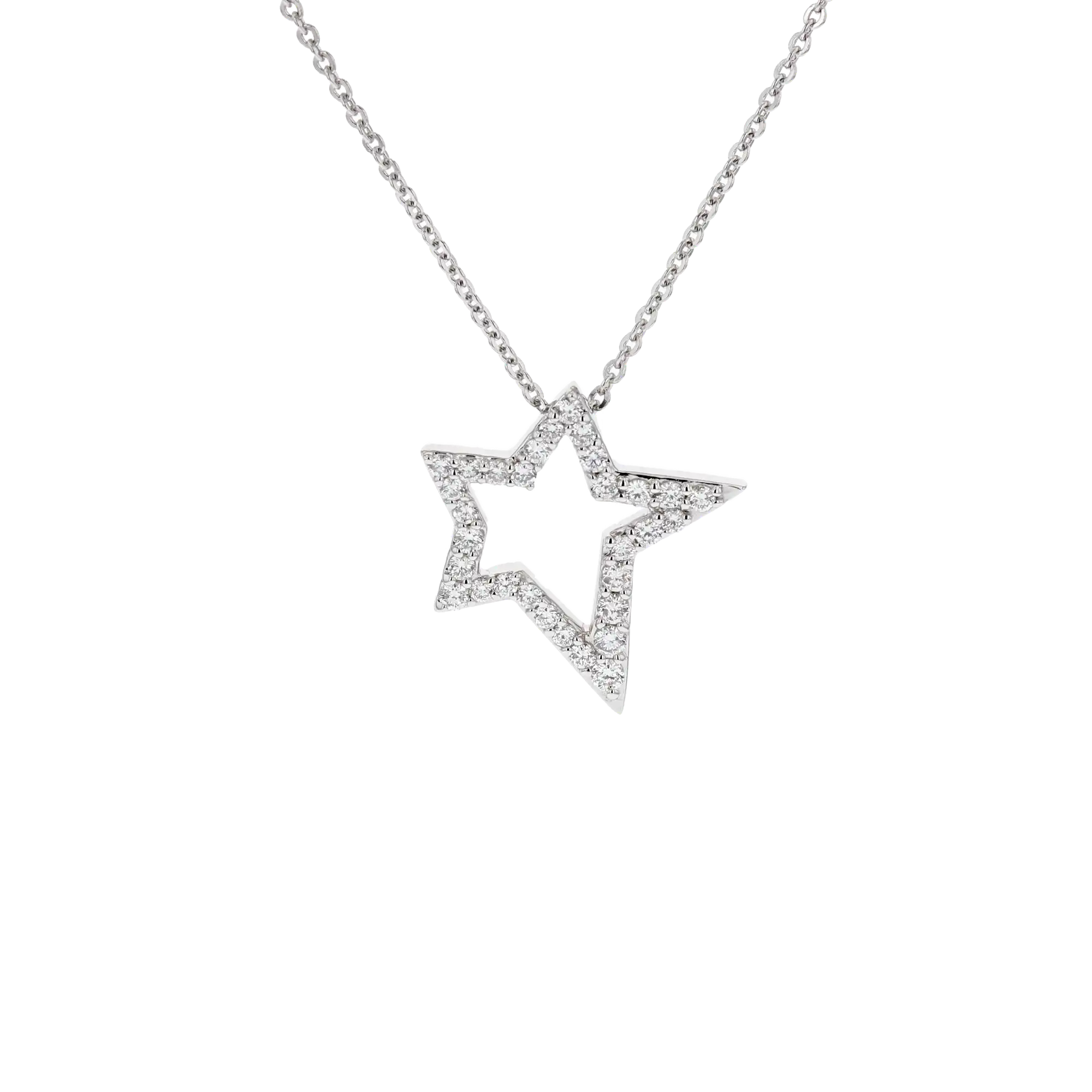 Diamond Starlight Pendant 18K White Gold - J Vair Anderson Jewellers